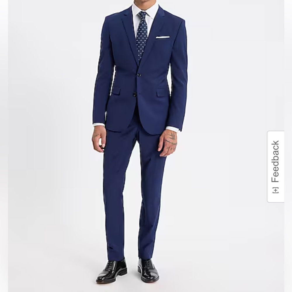 Express | Pants | New 28 Express Mens Slim Fit Navy Blue Dress Pants ...